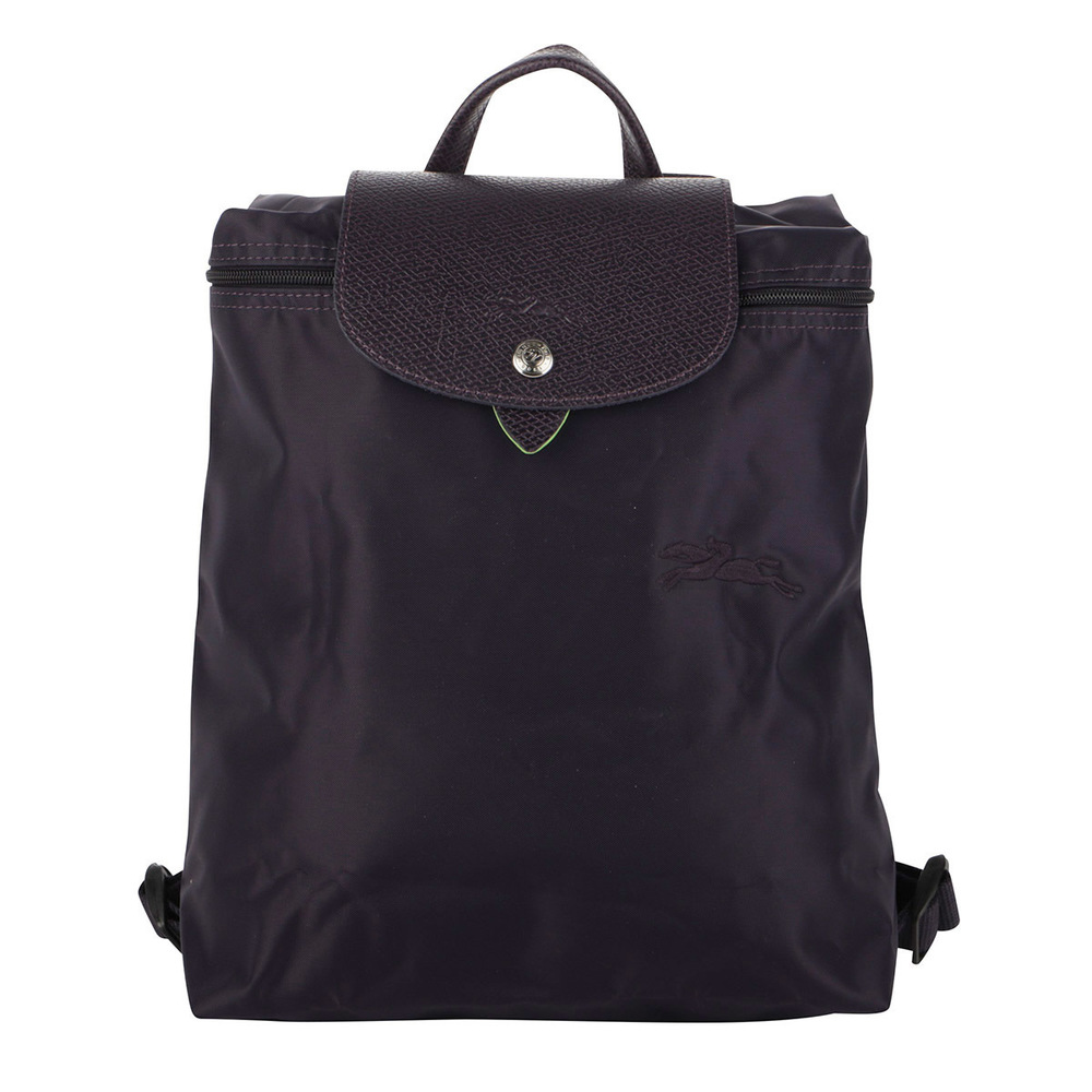 Longchamp Le Pliage Green Backpack M Rucksack Purple - Gem